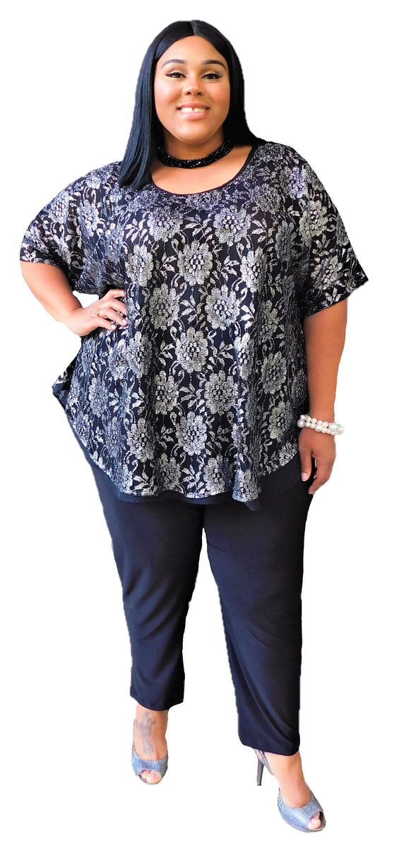 Silver Lace Top – Myles Ahead
